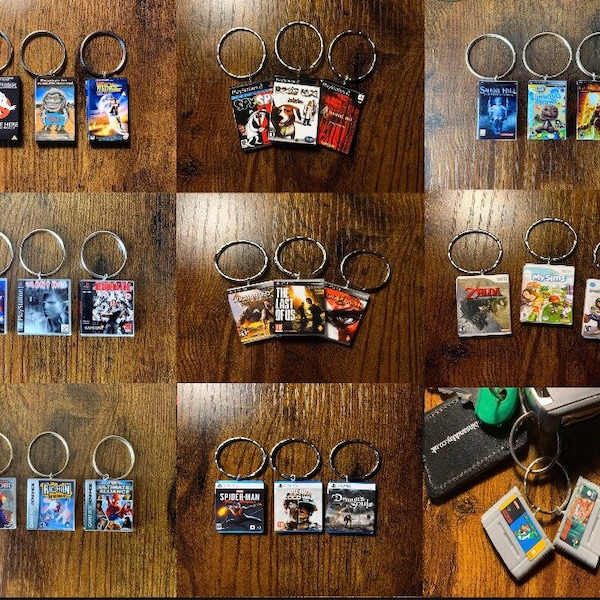 Video Game Keychain - Etsy
