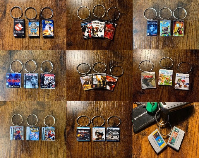 Game Cartridge Keychains - Etsy