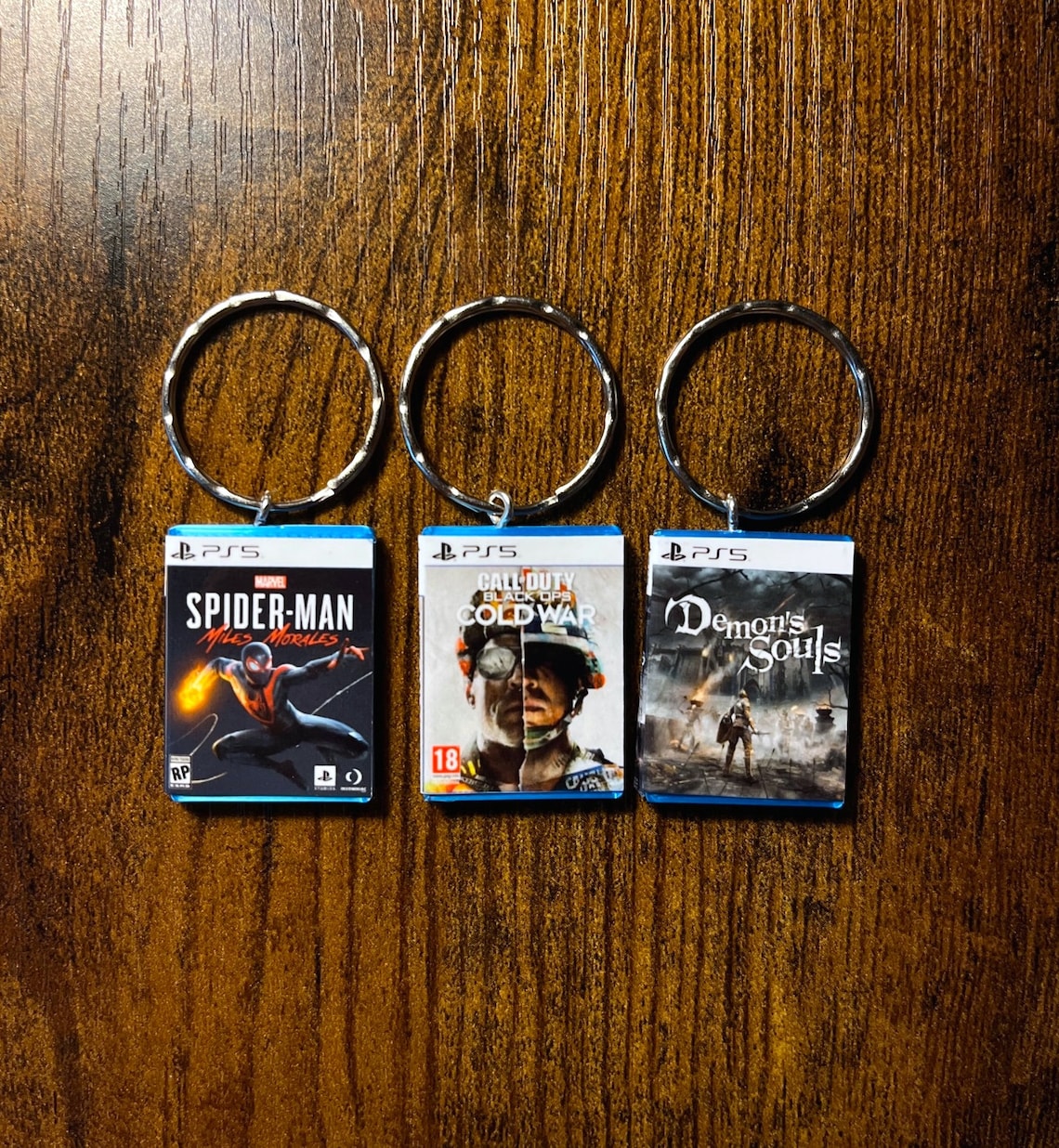 Custom Made Miniature Game and Film Keyrings ANY Game or - Etsy