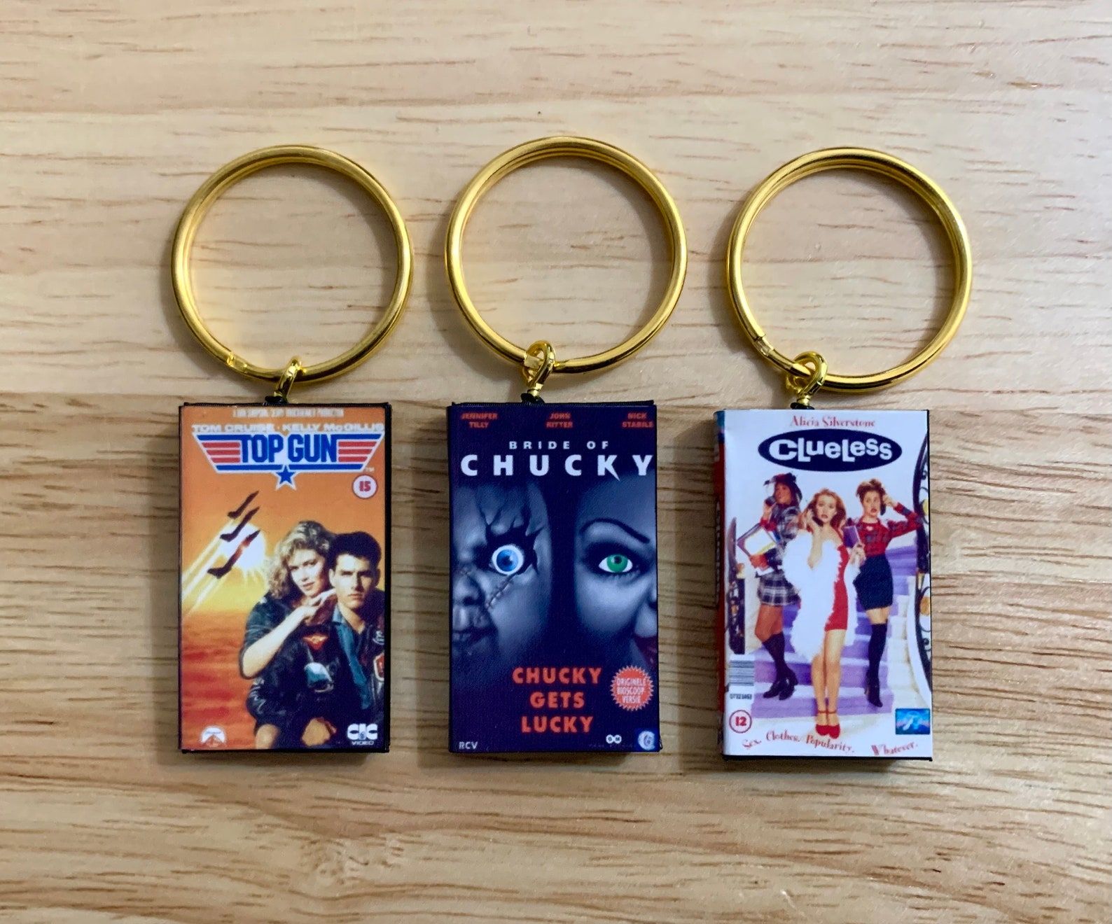Miniature VHS Movie Keyring | ANY Movie You Like | Novelty 80s Film ...