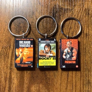 Miniature VHS Movie Keyring | ANY Movie You Like | Novelty 80s Film ...