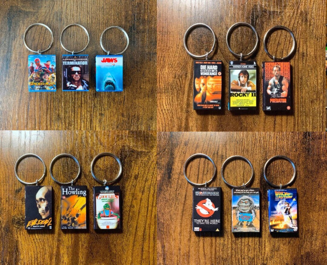 Custom Made Miniature Film Keyrings | ANY Film You Want | VHS Blu Ray ...
