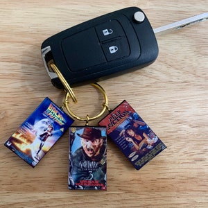 Miniature VHS Movie Keyring | ANY Movie You Like | Novelty 80s Film ...