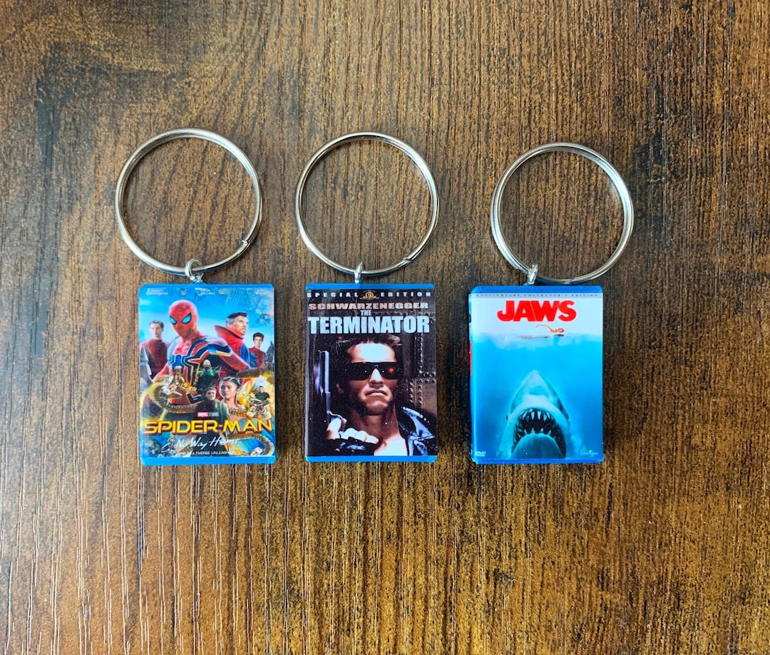 Miniature Blu Ray DVD Movie Keyring | ANY Movie You Like | Novelty Gift ...