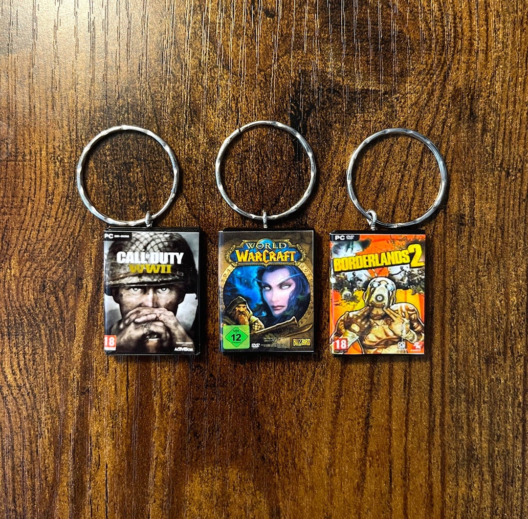 Miniature PC Game Keyring ANY Game You Like Fun Keyrings Gamer Keyrings ...