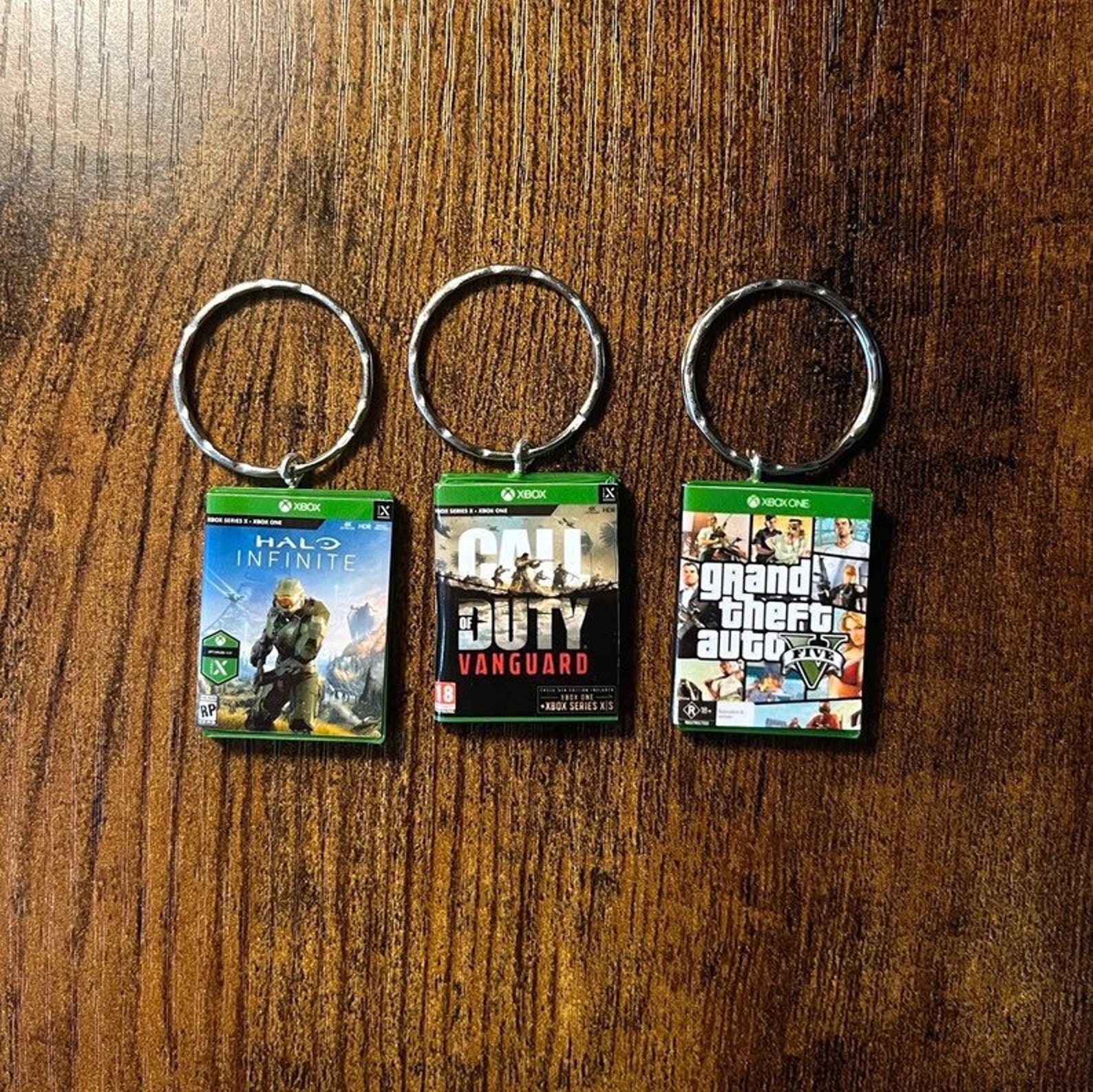 Custom Made Miniature Game and Film Keyrings ANY Game or - Etsy