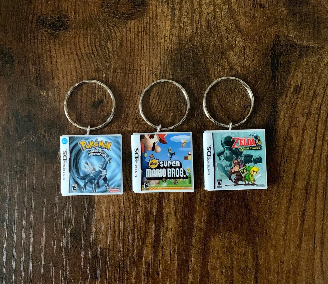 Miniature Nintendo DS Game Keyring ANY Game You Like Fun Keyrings Gamer ...