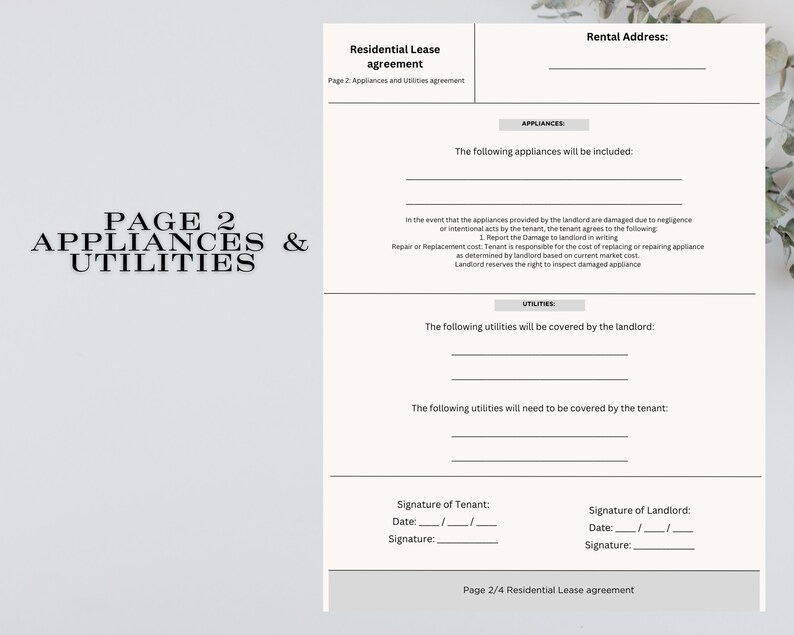 Comprehensive Rental Agreement PDF - Secure Your Lease With Confidence ...