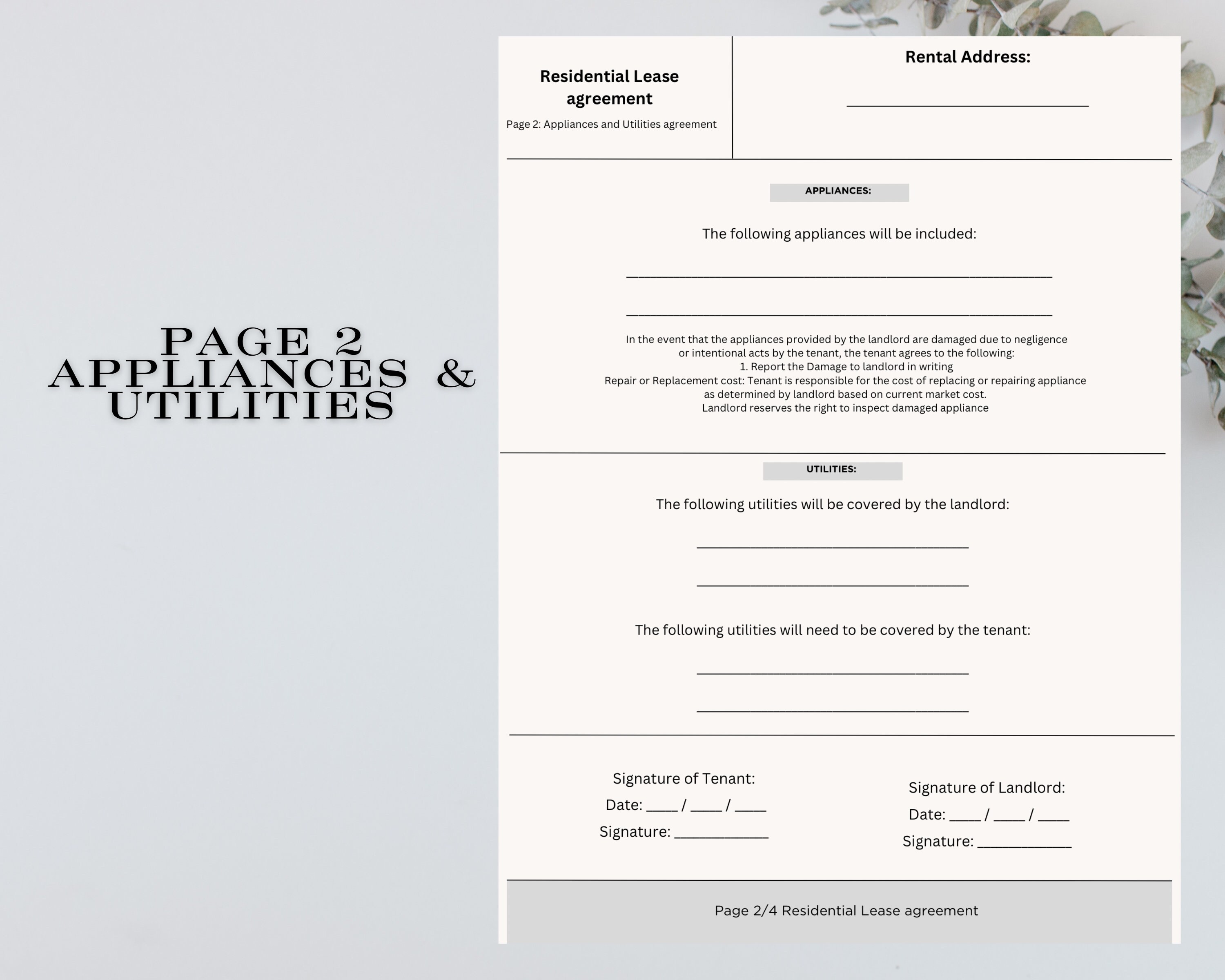Comprehensive Rental Agreement PDF - Secure Your Lease With Confidence ...