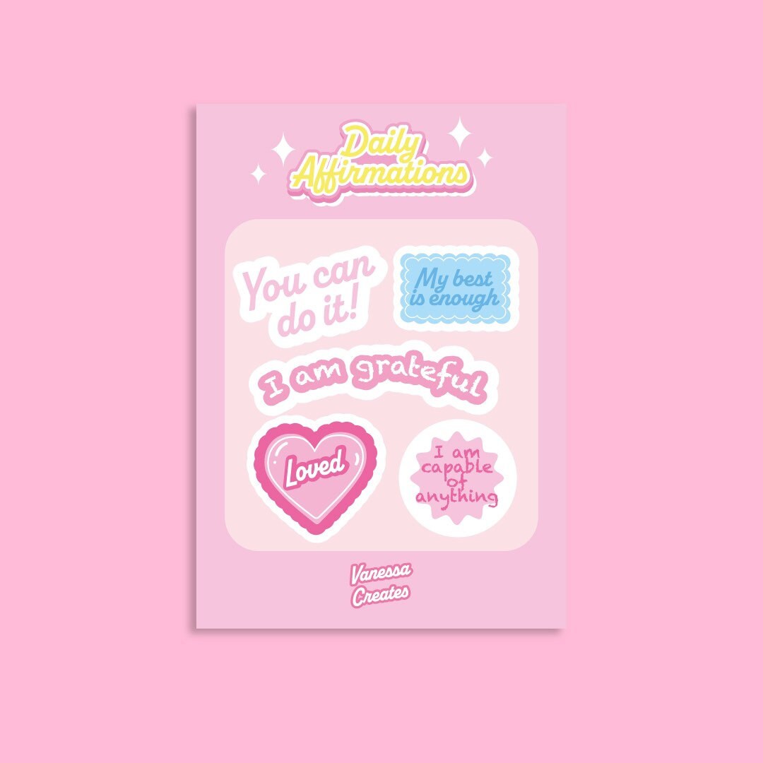 Positive Affirmation Stickers - Etsy