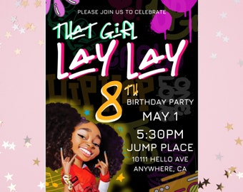 That Girl Lay Lay Birthday Invitation - Etsy