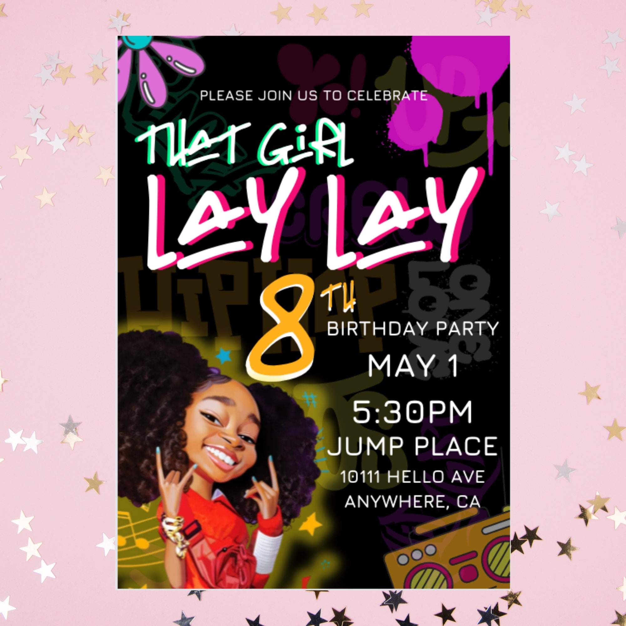 Girly Birthday Invitations
