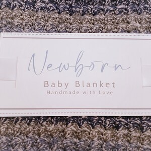 Newborn Baby Blanket Label - Printable - Digital Download - Crochet ...