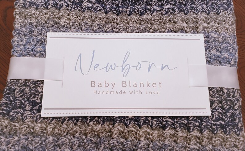 Newborn Baby Blanket Label - Printable - Digital Download - Crochet ...