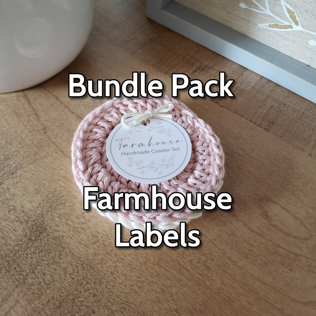 Farmhouse Labels Bundle Pack Dishcloths Mop Pads Pot Holders Cleaning ...