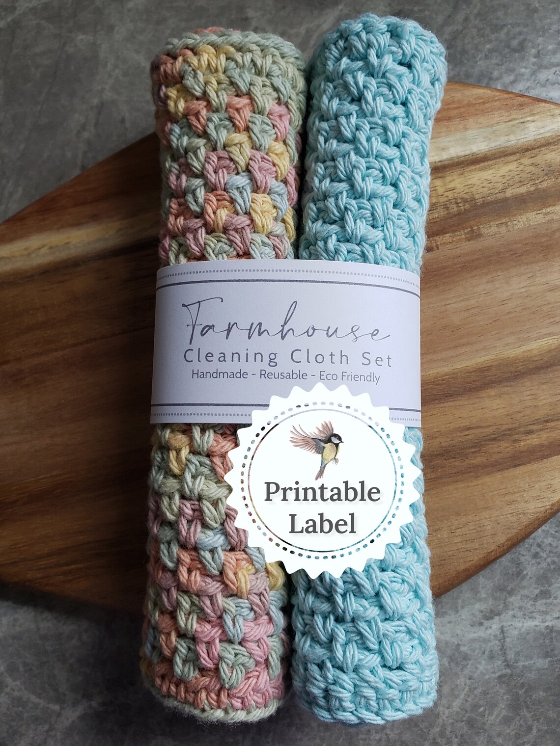Farmhouse Cleaning Cloth Labels Printable Digital Download - Etsy