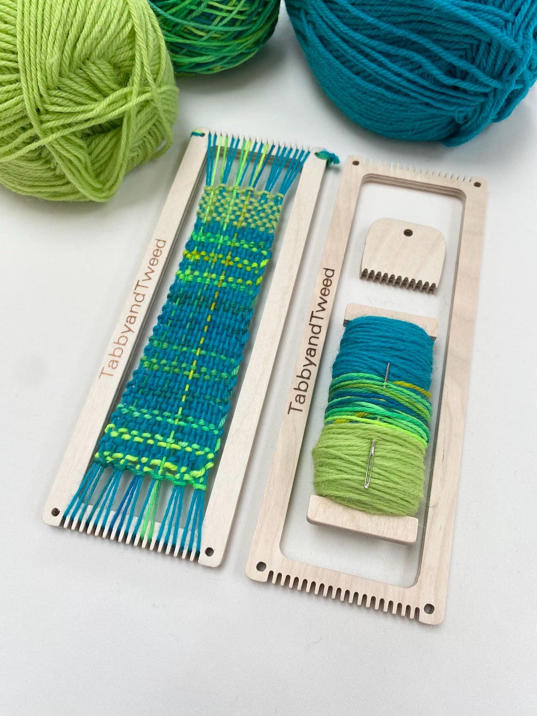 Bookmark Weaving Loom Kit: British Wool, Hand-dyed Yarn - Etsy