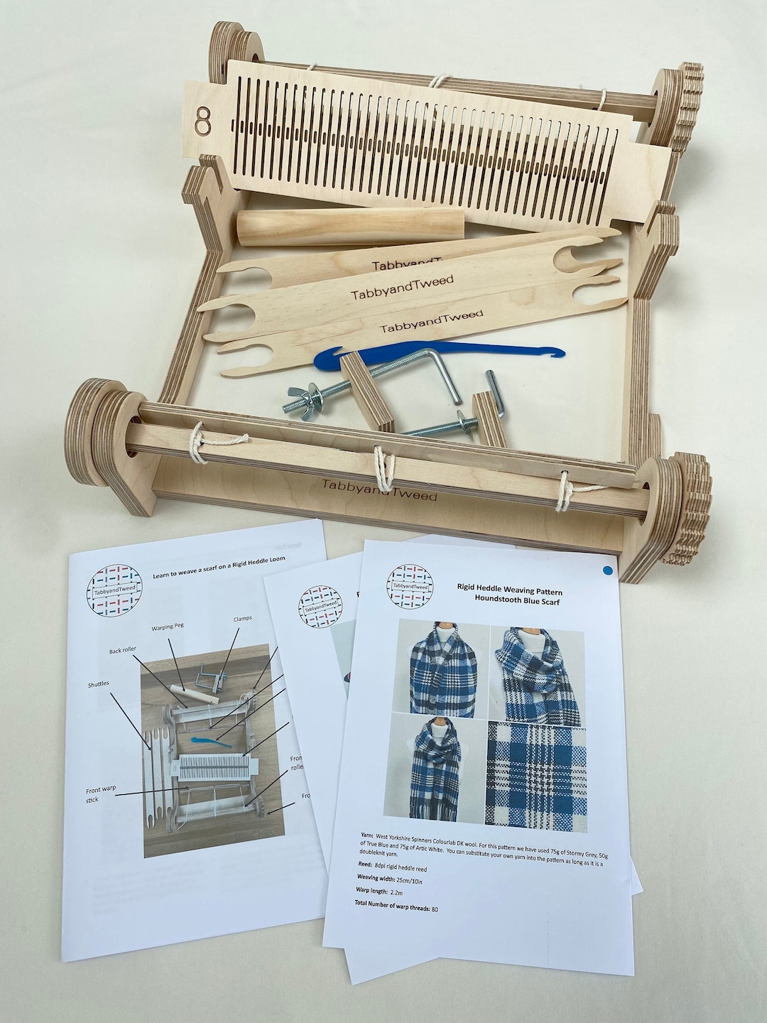 Rigid Heddle Loom, Weaving Kit - Learn to Weave Using the Assembled ...