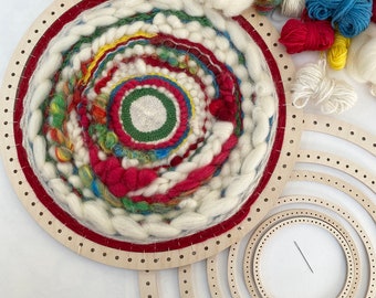 Circular Weaving Kit, Weave a Unique Wall Hanging Decoration. Kit ...
