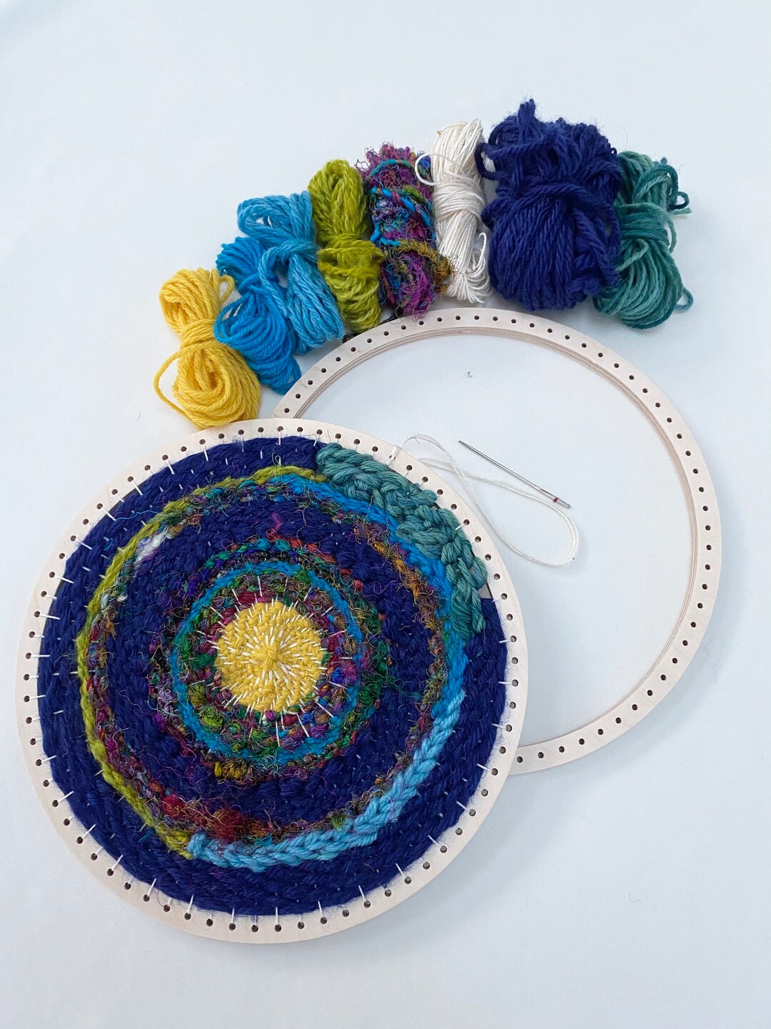 Circular Weaving Kit Weave a Unique Wall Hanging Decoration. - Etsy