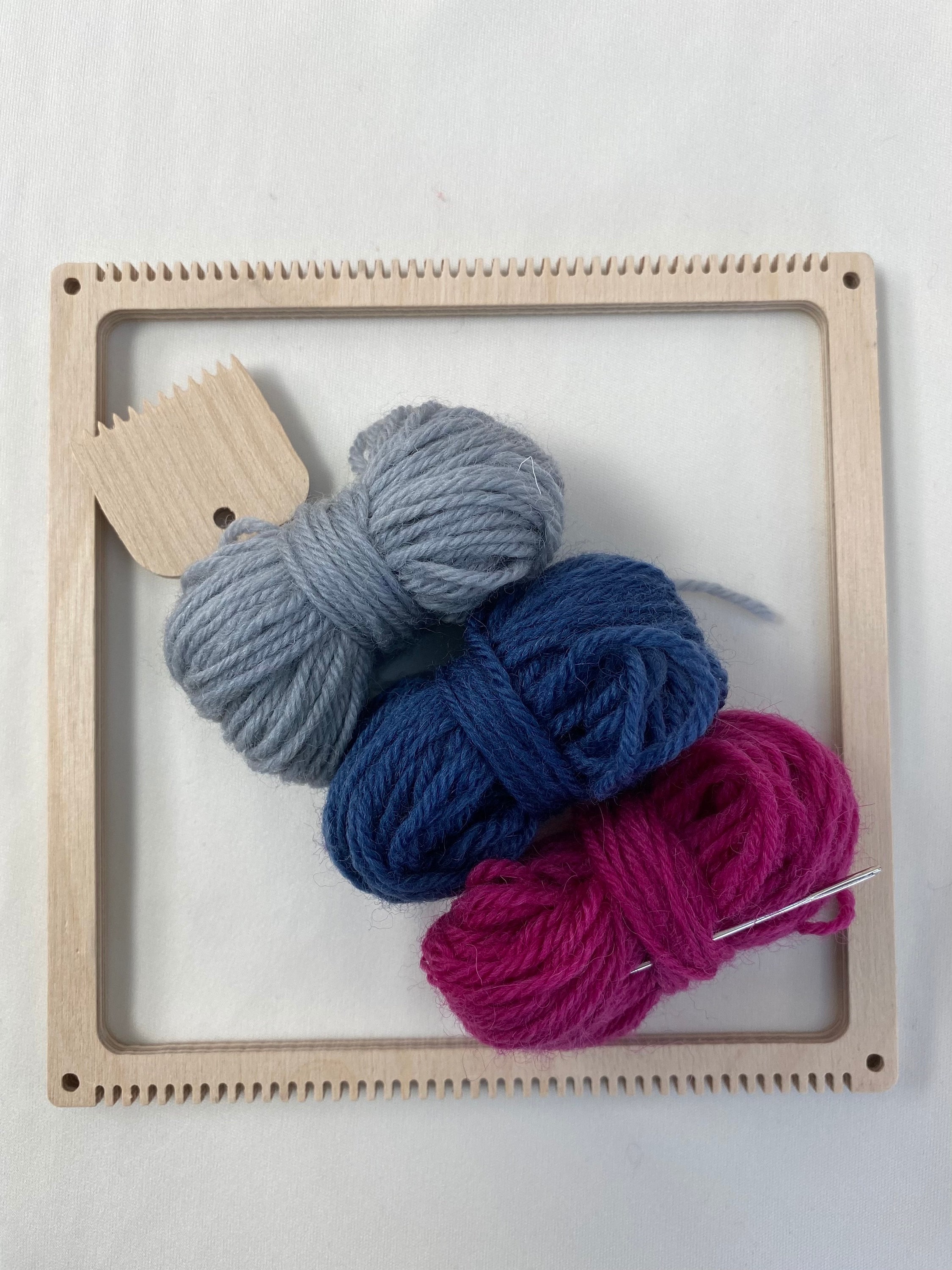 Square Weaving Loom Kit: British Wool, Beginner Weaving - Etsy Canada