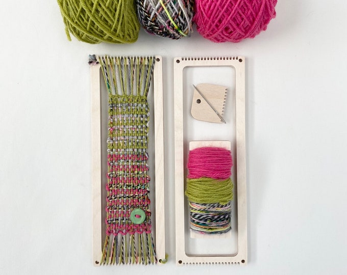 Bookmark Weaving Loom Kit, Learn to Weave With Fun and Bright Pink ...