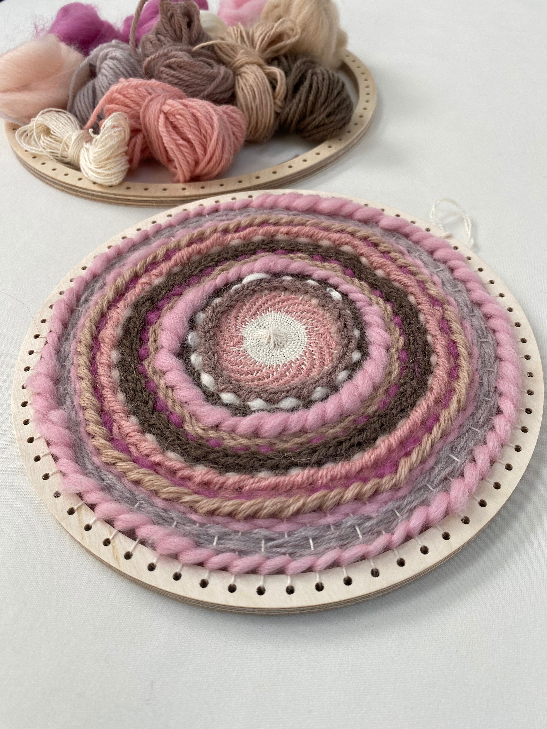 Circular Weaving Kit Weave a Wall Hanging Decoration. Kit - Etsy