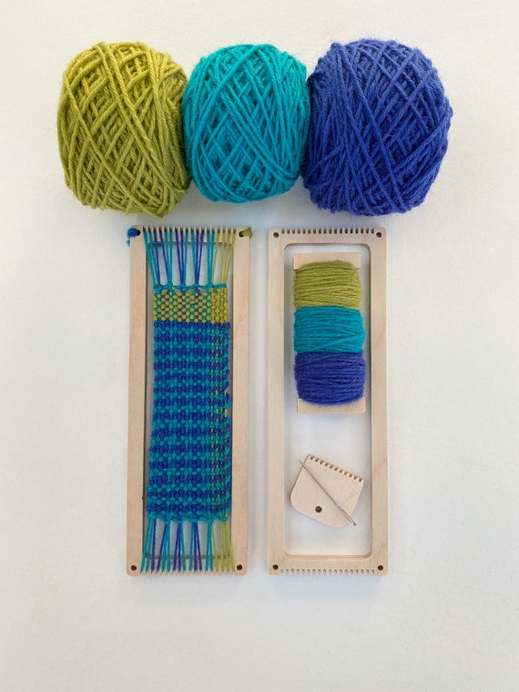 Beginner Weaving Loom Kit Fully Wool Peg Loom Rug Kit 98 X 48cm Rug