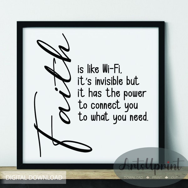 Faith is Like Wifi Svg - Etsy