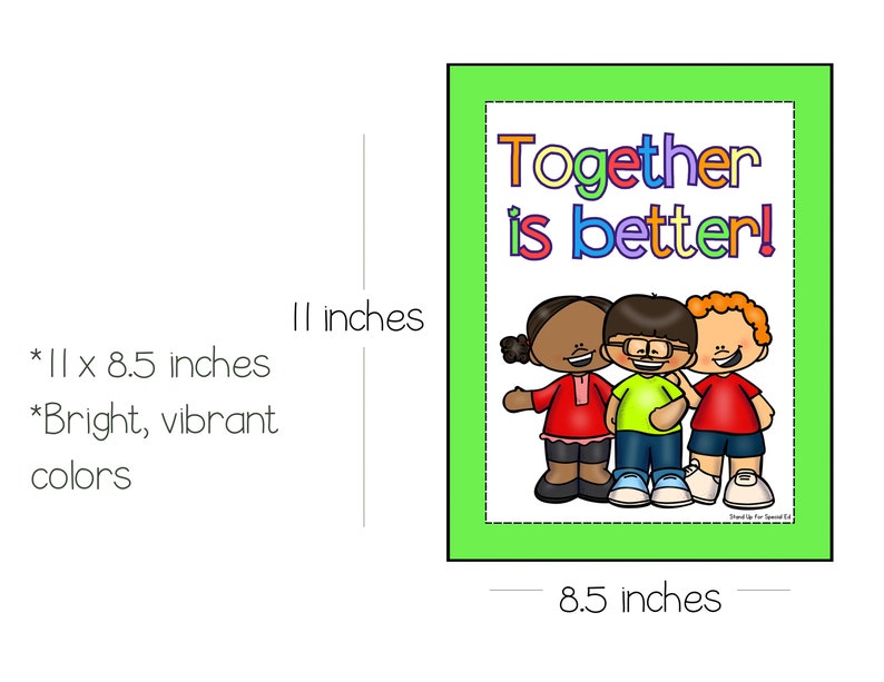 Inclusive/ Inclusion Classroom School Posters Diversity and Special ...