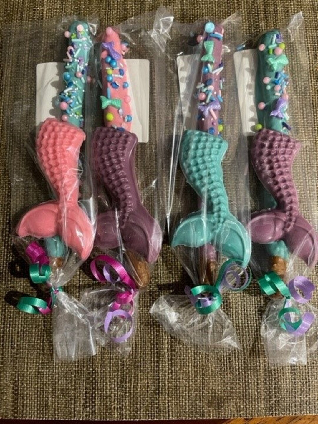 Mermaid Pretzels - 12 Pieces - Etsy