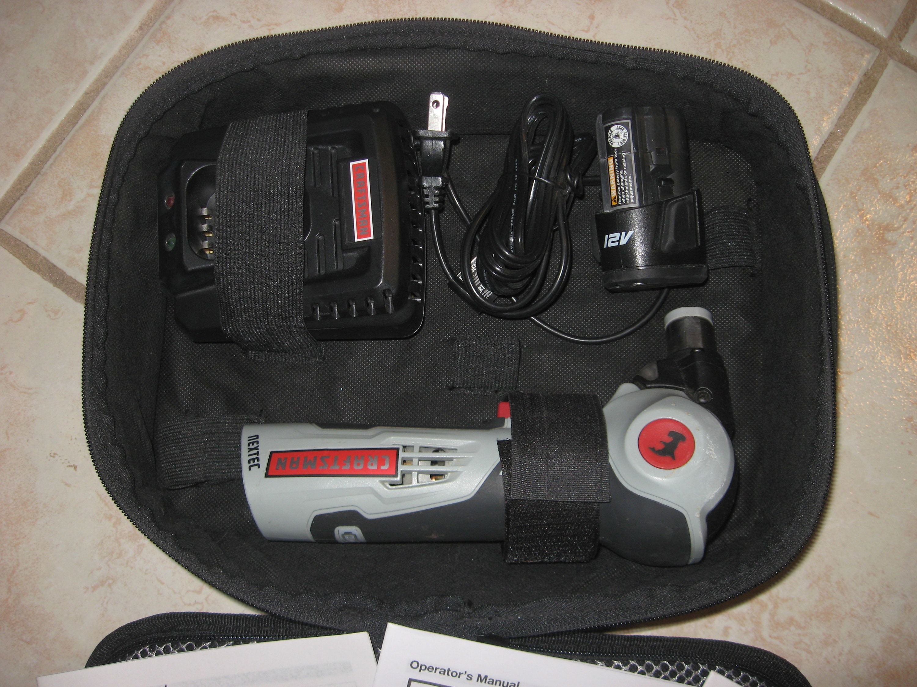 Craftsman Nextec Articulating Hammerhead 12V Auto Hammer Kit W Charger ...