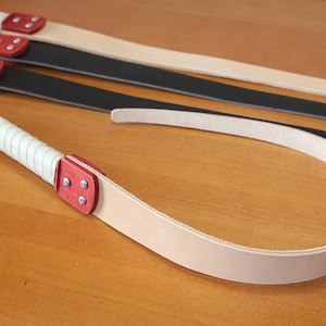 Dragon Talon Flogger Hard Leather ( Black / Light ) Max Pain 31" (81 Cm ...