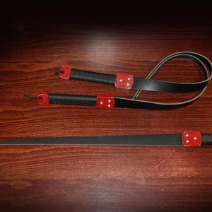 Dragon Talon Flogger Hard Leather ( Black / Light ) Max Pain 31" (81 Cm ...