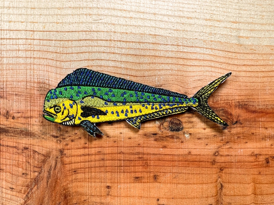 Mahi-mahi / Dolphinfish / Dorado Iron-on Embroidered Patch | Quality ...