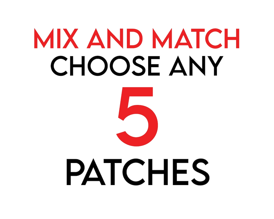 Embroidered Iron-on Patches: Mix and Match Nature Designs - Pick Any 5 ...