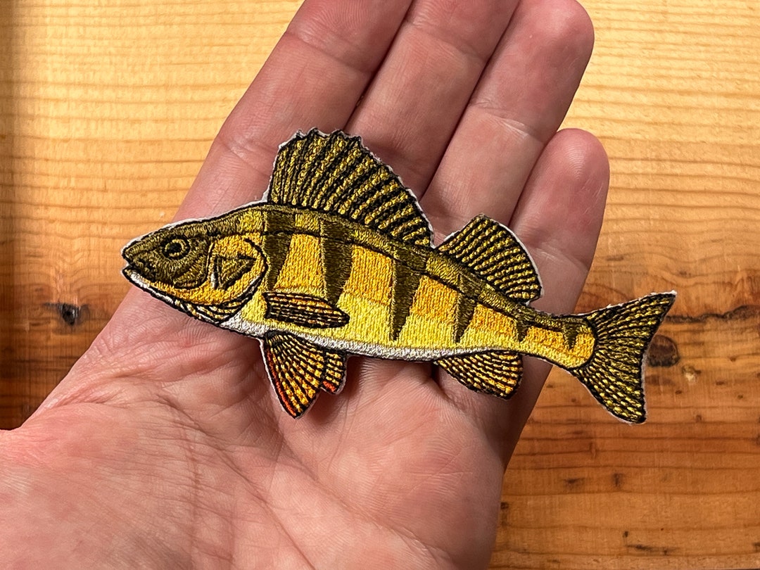 Perch Iron-on Embroidered Patch Quality Fish Patches for - Etsy