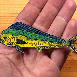 Mahi-mahi / Dolphinfish / Dorado Iron-on Embroidered Patch | Quality ...