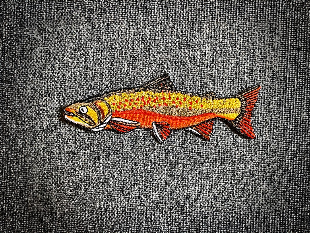 Brook Trout Embroidered Iron-on Patch: Fly Fishing Gift - Etsy