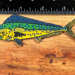 Mahi-mahi / Dolphinfish / Dorado Iron-on Embroidered Patch | Quality ...
