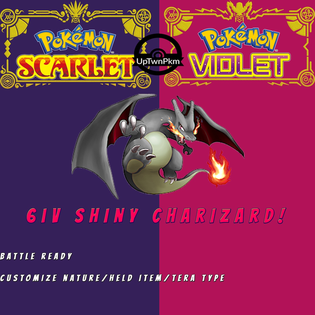 POKEMON Scarlet/violet-shiny Charizard-6iv - Etsy