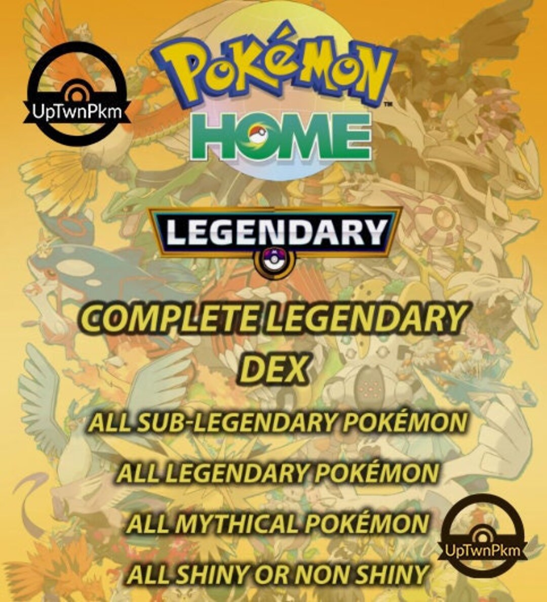 Pokemon Home Complete Legendary Dex Gen 1-9-gen - Etsy