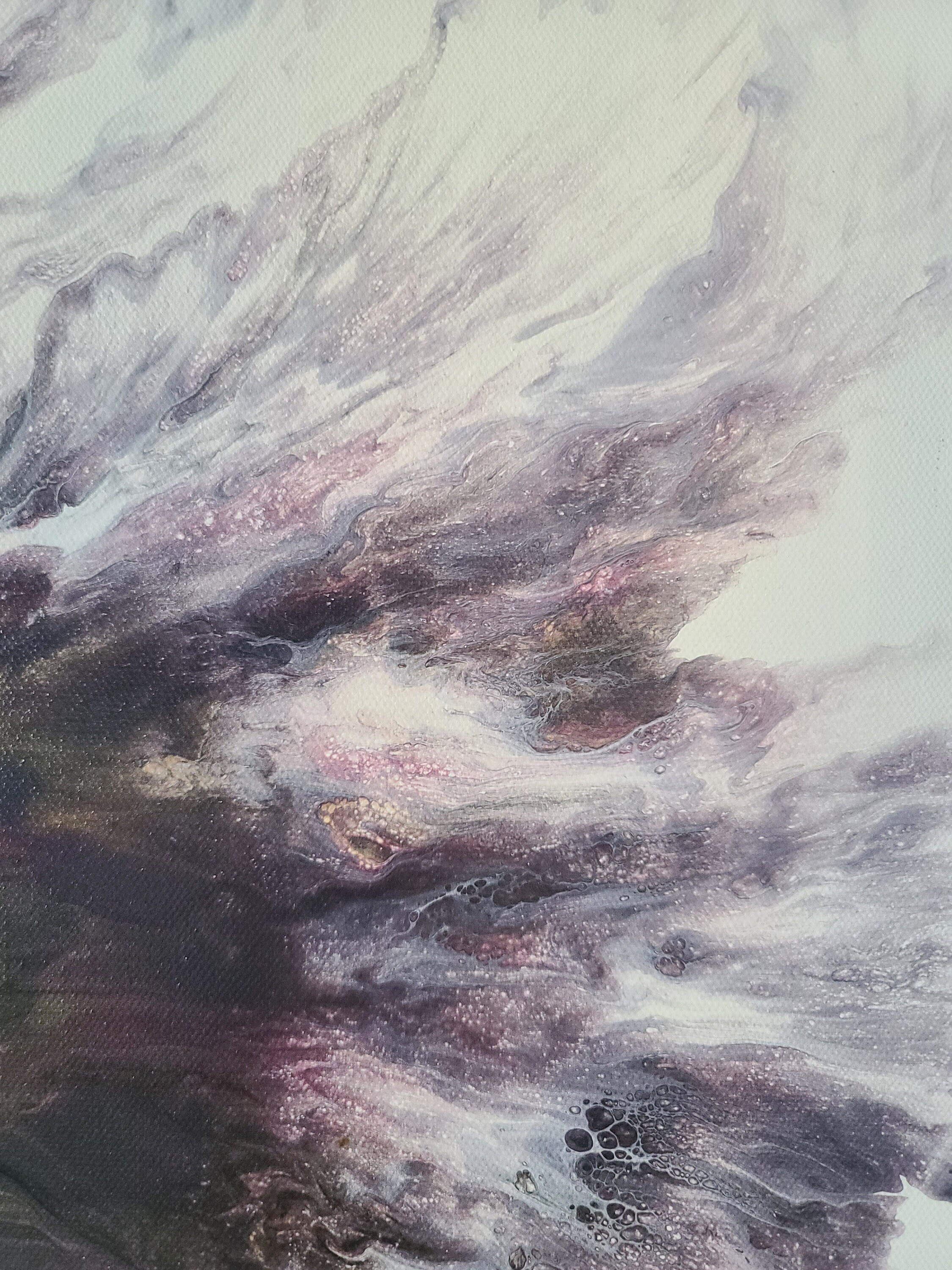 Fluid Art Piece, Purple Fusion - Etsy