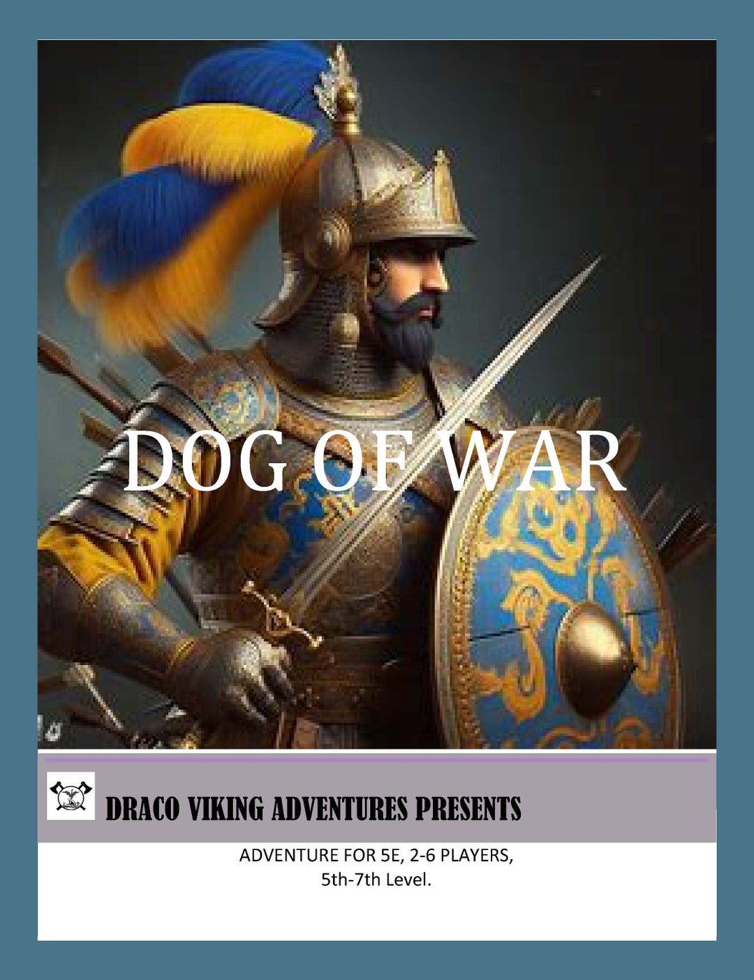 DOG OF WAR Sidequest, Oneshot, for 5e Dungoens & Dragons Adventure - Etsy
