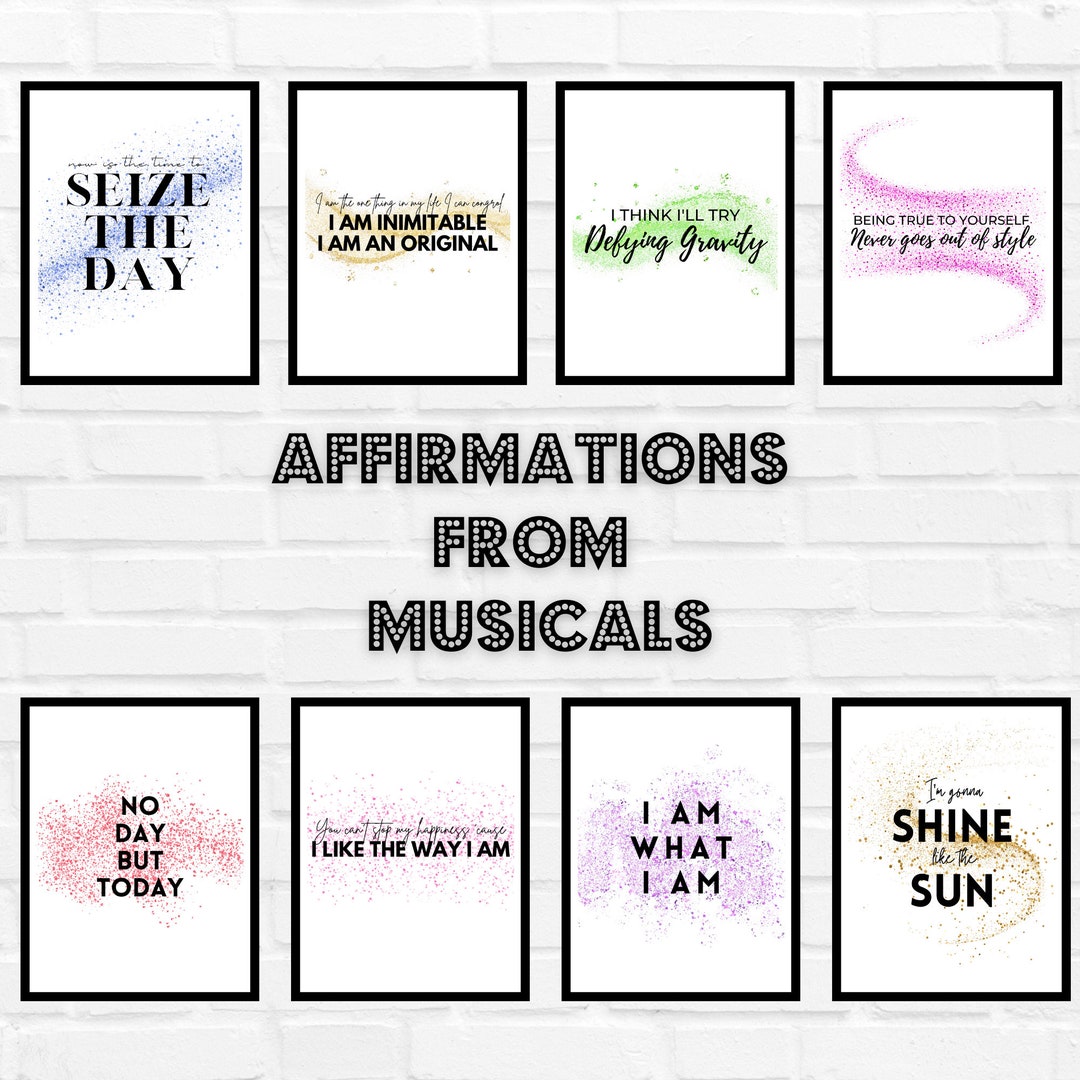 Affirmations From Musicals Digital Download - Etsy