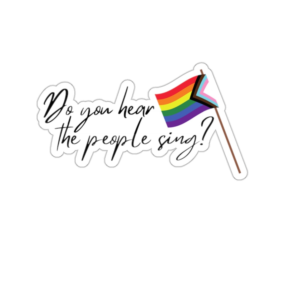 Les Miserables Progress Pride Flag Sticker - Etsy
