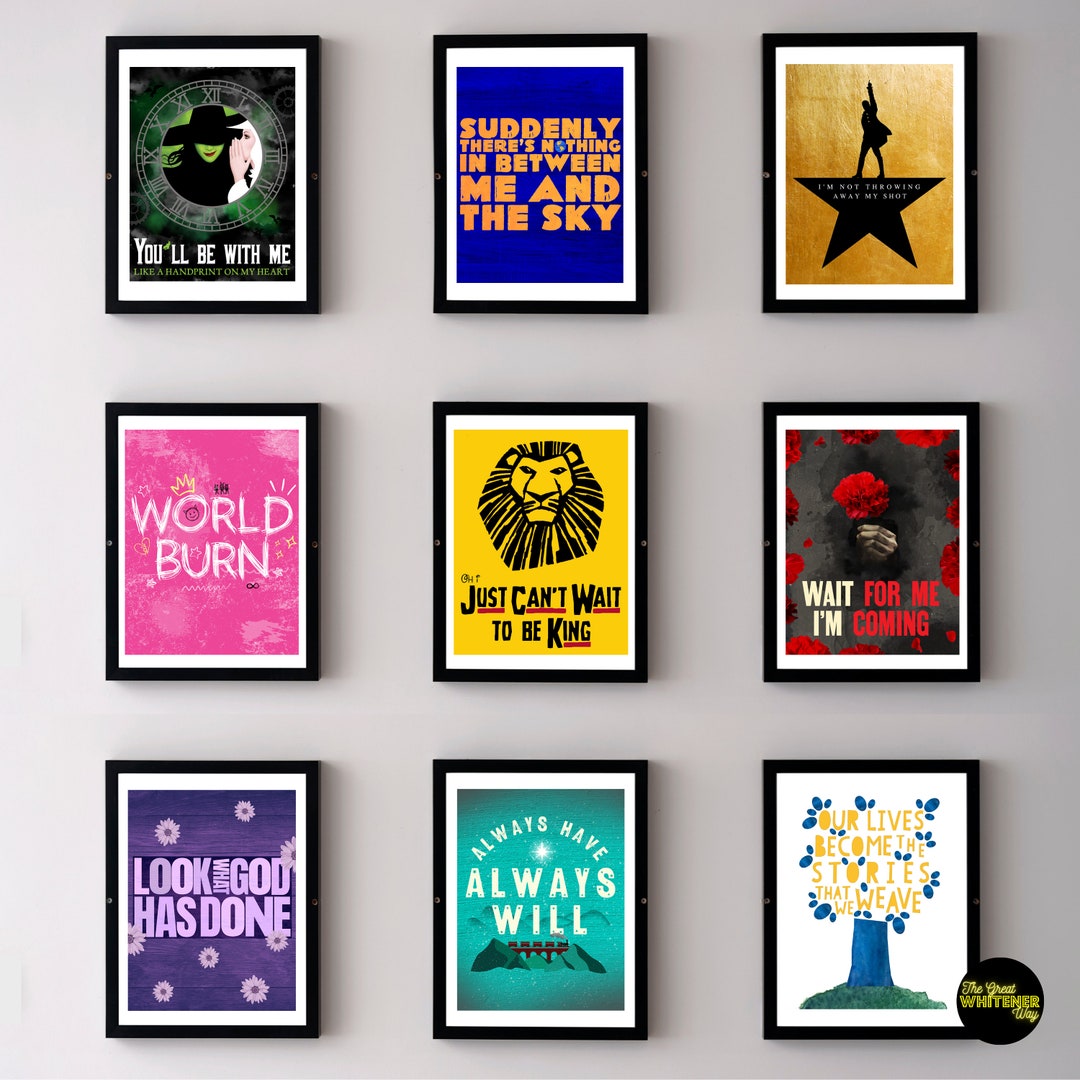 Musical Theater Gallery Wall Art Digital Download - Theater Class ...