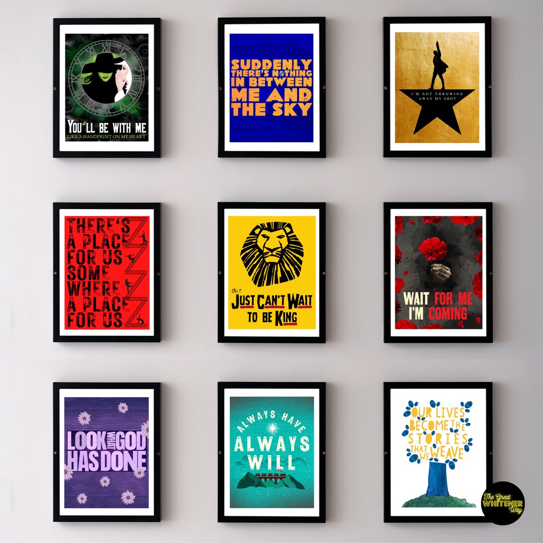 Musical Theater Gallery Wall Art Digital Download Theater Class, Choir ...