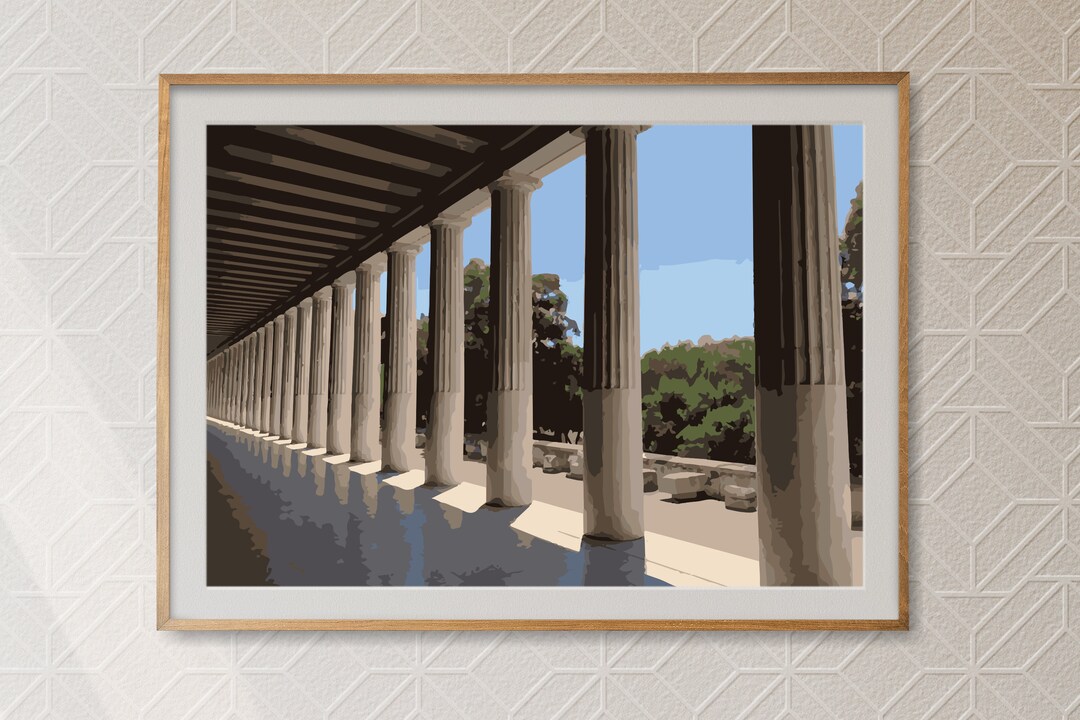 Greek Columns Downloadable Wall Art Print - Etsy