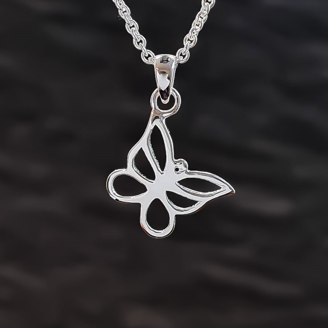 Butterfly Pendant, Butterfly Pendant, Butterfly, Butterfly in Silver ...